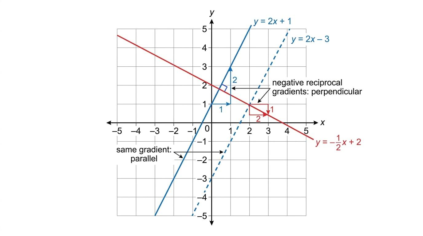 Parallel and Perpendicular Lines - IGCSE Maths Revision Guide | Maths Genie